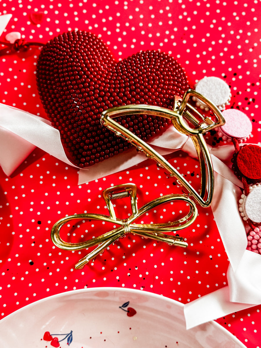 Basic Gold Metal Claw – Ruby Red & Co.