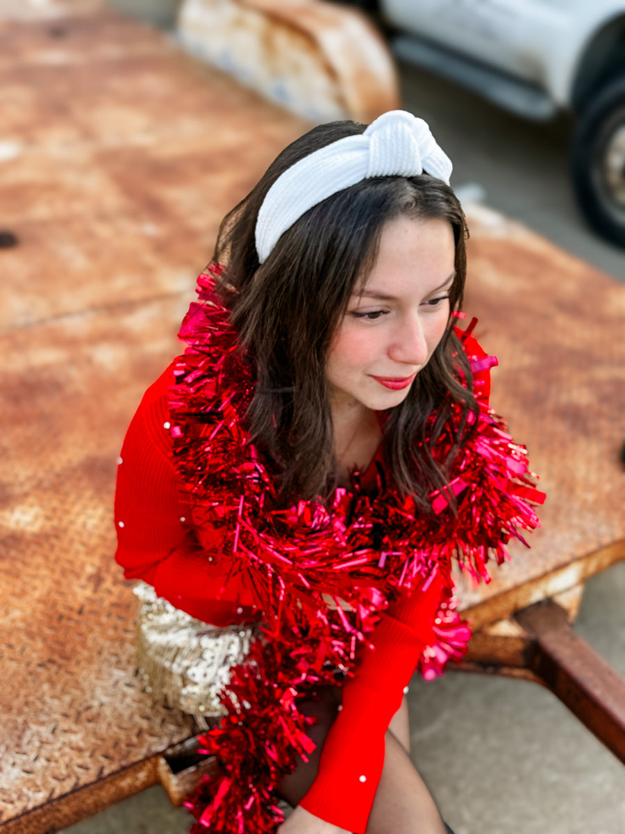 Holiday Ribcord Structured Headband • 3 Colors – Ruby Red & Co.