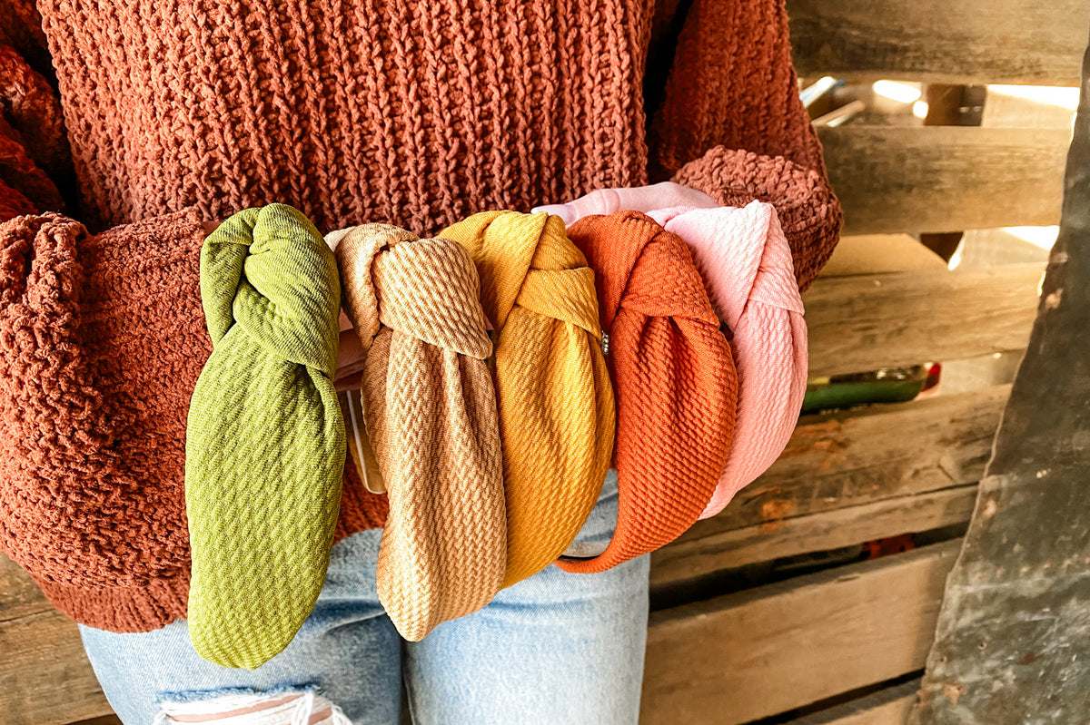 Fall Hues Structured Headband • 5 Colors – Ruby Red & Co.